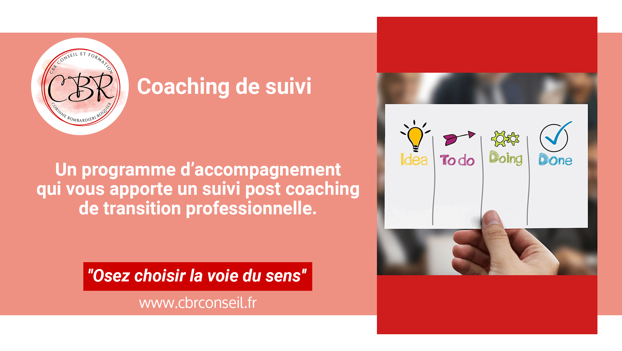 Coaching de suivi transition professionnelle - CBR Conseil et Formation
